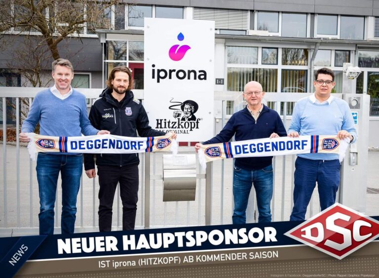 Frühzeitig die Weichen gestellt: Iprona Hengersberg steigt zum Hauptsponsor auf – Deggendorfer SC